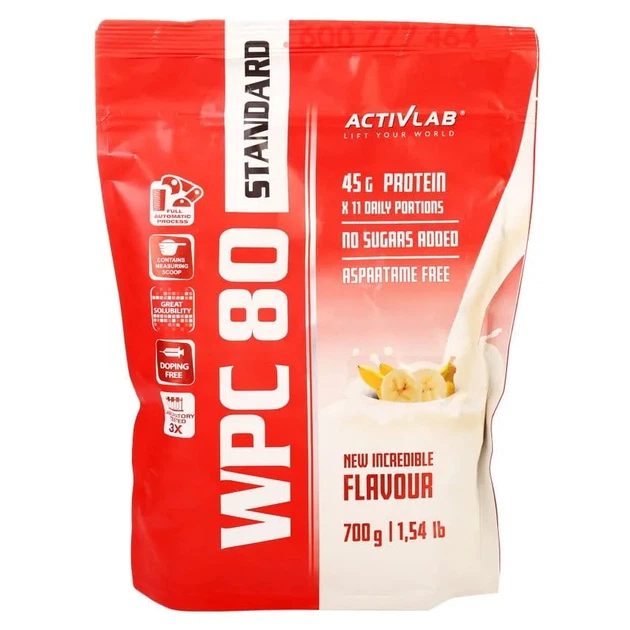 Сироватковий протеїн Activlab Wpc 80 Standard 700g (Banana) – фото, відгуки, характеристики в ...