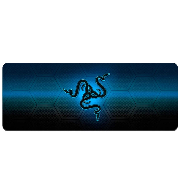 Килимок RAZER 400*900 мм тканинний чорно-синій з боковою прошивкою 2 мм ...