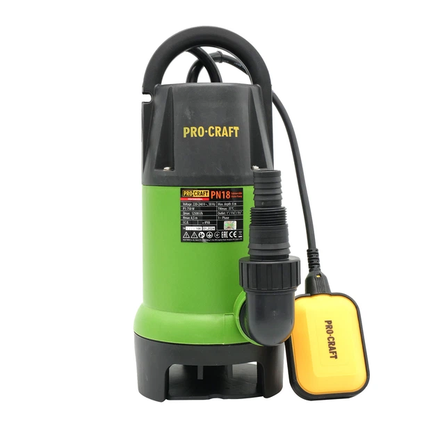Дренажно-фекальный насос Procraft PN18 – купить онлайн на ROZETKA