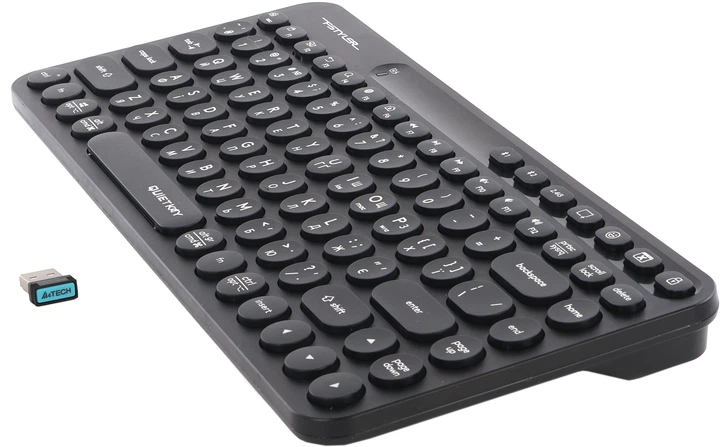 Клавіатура бездротова A4Tech FBK36C AS Bluetooth/Wireless Black ...