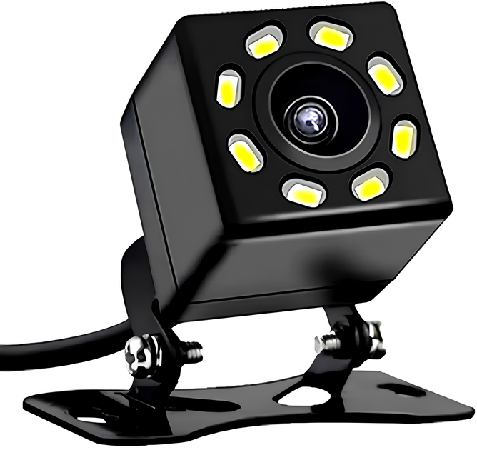 Универсальная автомобильная камера заднего вида RCS 8 LED с подсветкой ...