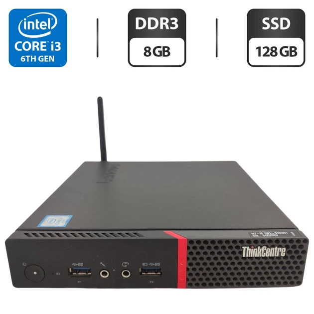 Неттоп Lenovo ThinkCentre M900 Mini USFF / Intel Core i3-6100T (2 (4 ...