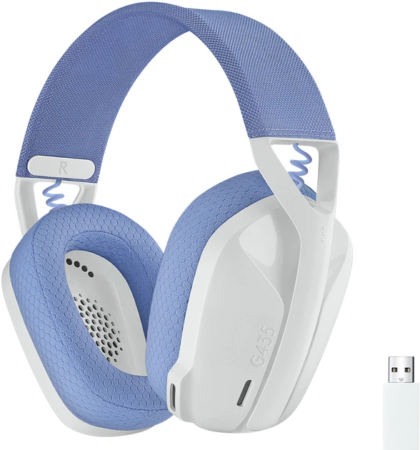Навушники Logitech G435 LIGHTSPEED Wireless Gaming Headset — White (981 ...