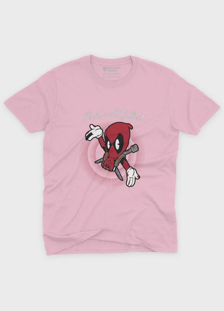 Футболка MODNO з принтом антигероя - Дедпул 110-116 см Блідо-рожевий (TS001-1-LPINKJ-006-015-019 ...