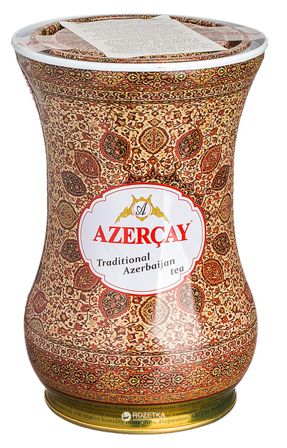 Чай черный крупнолистовой с чабрецом Azerçay Армуд в жестяной банке 100 ...