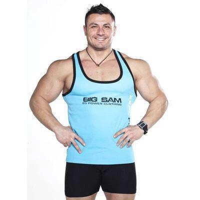 Майка для фитнеса Big Sam Голубой XXL – Брендовая одежда | ROZETKA