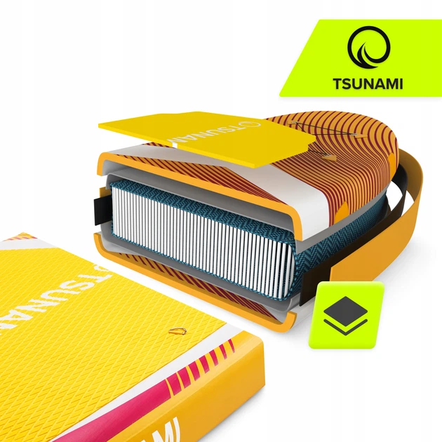 Надувна SUP дошка TSUNAMI PRO 350 см з веслом T11 (P-5905973405584 ...