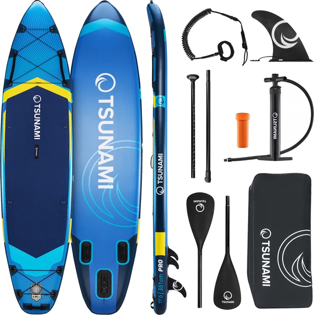 Надувна SUP дошка TSUNAMI PRO 350 см з веслом T13 (P-5905973405614 ...