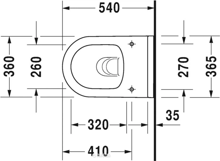 Унитаз подвесной DURAVIT Rimless Starck3 2527090000 + сиденье для ...