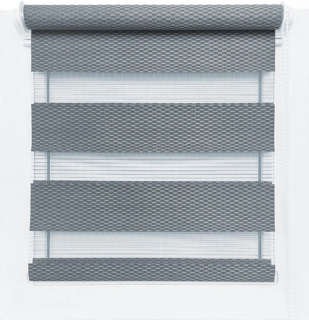 Ролета Bigimot День-ночь 81*160 см Серый Премиум – купить онлайн на ROZETKA