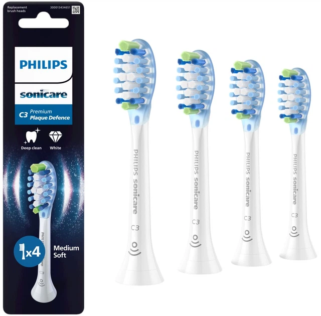 Насадки для зубної щітки PHILIPS Sonicare HX9044/87 C3 Premium Plaque ...