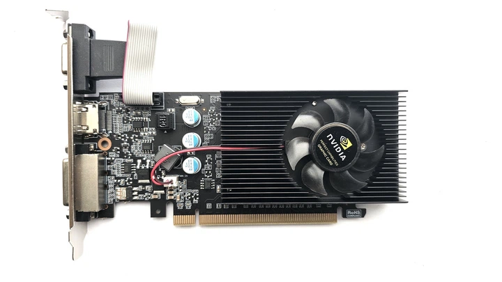 Відеокарта Taishuo PCI-Ex GeForce GT 210 1GB DDR3 OEM Low profile (64 bit) (VGA, DVI, HDMI ...