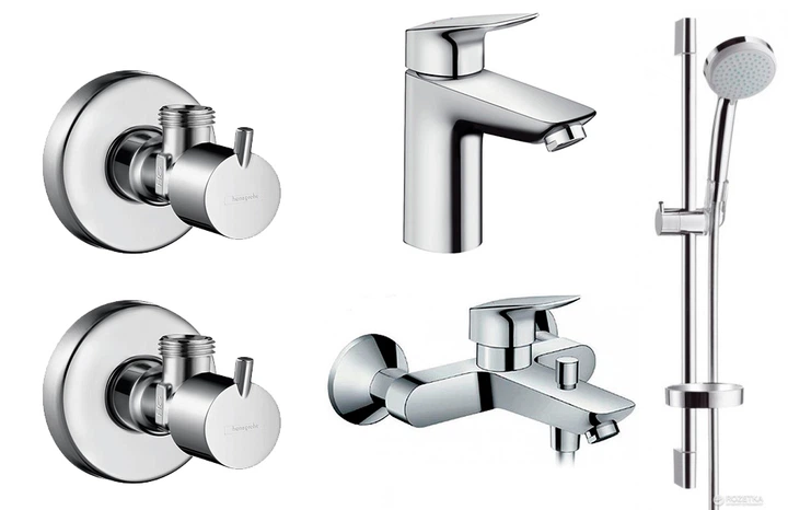 Набор смесителей HANSGROHE Logis 100 711714411 (71100000+71400000 ...