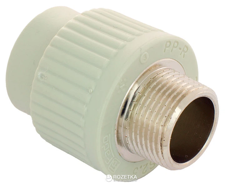 Муфта поліпропіленова FADO PPR із зовнішньою різзю 25х1/2", PPM23 – фото, відгуки ...
