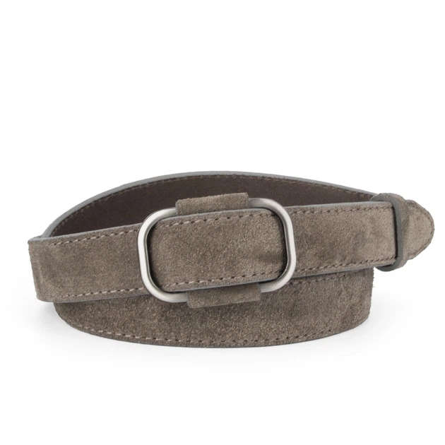 Ремінь жіночий замшевий Jk 2548 бежевий зі срібною пряжкою 100 см Стильні аксесуари з