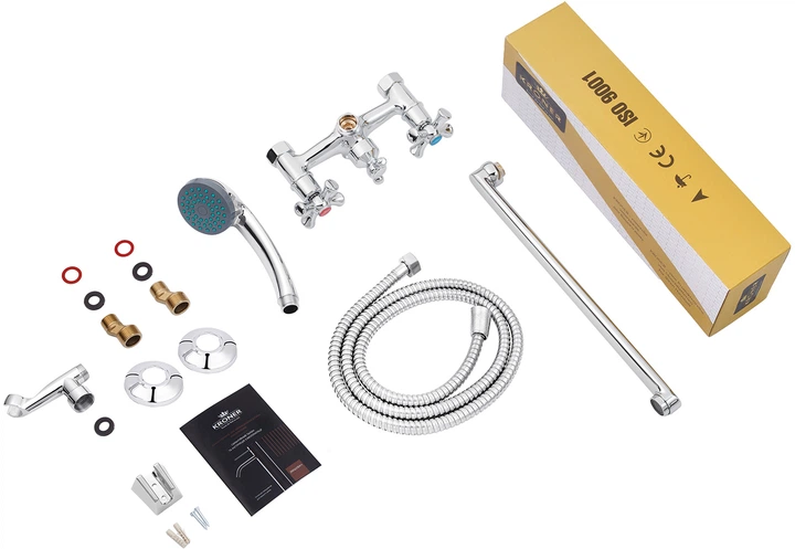 Смеситель-кран для ванны KRONER (KRM) Rhein-C072 с душевым гарнитуром ...