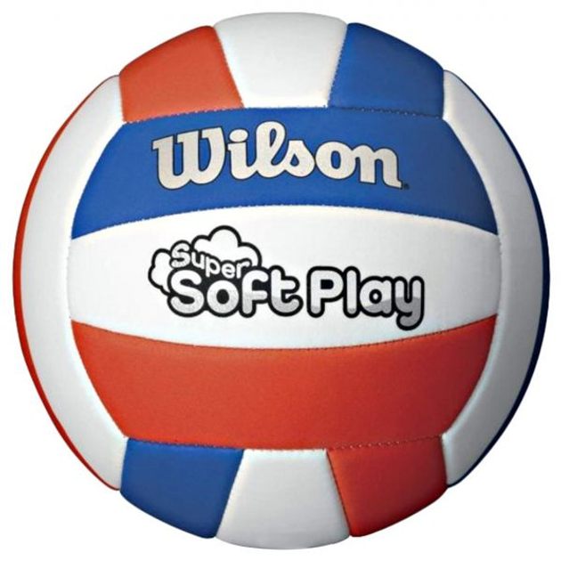 Мяч волейбольный Wilson Super Soft Play White/Blue/Red – фото, отзывы ...