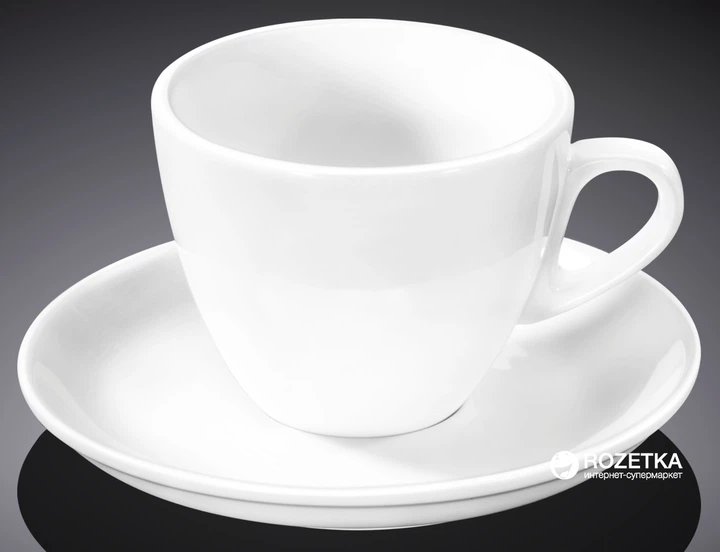 Чашка кавова з блюдцем Wilmax 75 мл Wl 993173 купити онлайн на Rozetka