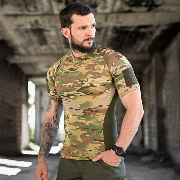 Компресійна потовідвідна футболка Elite Force SSO мультикам розмір M - Тактичне спорядження | Hunter