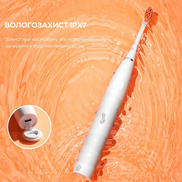 Електрична зубна щітка Oclean Flow S Sonic Electric Toothbrush White – фото, відгуки ...