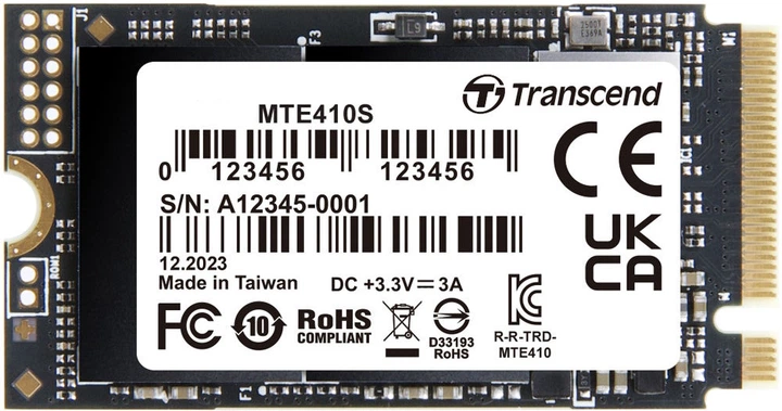 SSD диск Transcend MTE410S 2TB NVMe M.2 2242 PCIe 4.0 x4 3D NAND TLC (TS2TMTE410S) – фото ...
