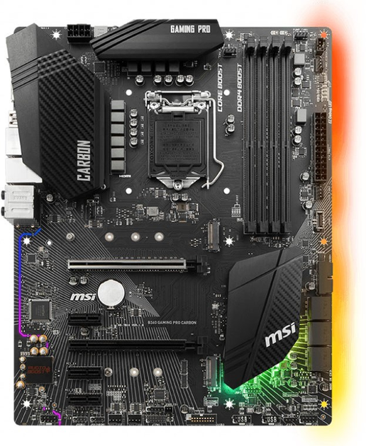 Материнская плата MSI B360 Gaming Pro Carbon (s1151, Intel B360, PCI ...