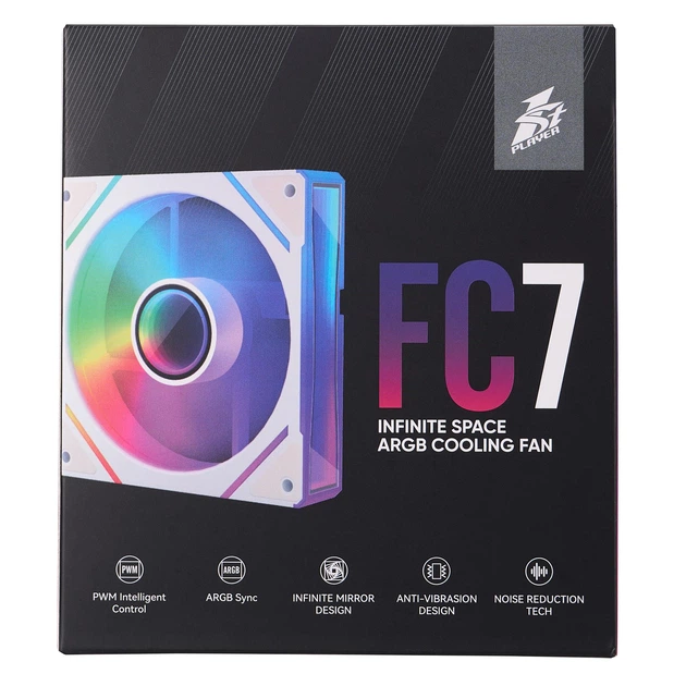 Вентилятор 1stPlayer FC7 White (FC7-WH-1IN1) – фото, відгуки ...