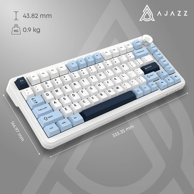 Клавиатура беспроводная Ajazz AK820 Max Plus Day Dream Switch White (AK820MAX-DD-BWD) – фото ...