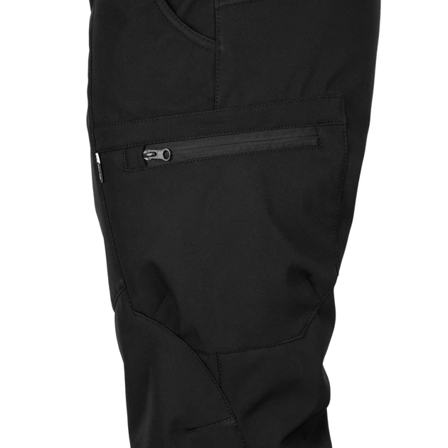 Штани зимові Vik-Tailor SoftShell Чорні, Black, 46 - Тактичне спорядження | Hunter