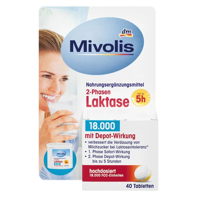 Mivolis Лактаза 18000, 20 г, від DM (Німеччина) – купити онлайн на ROZETKA