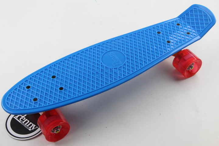 Скейтборд Penny Board Original 22 Синяя Доска Красные Светящиеся Колеса ...