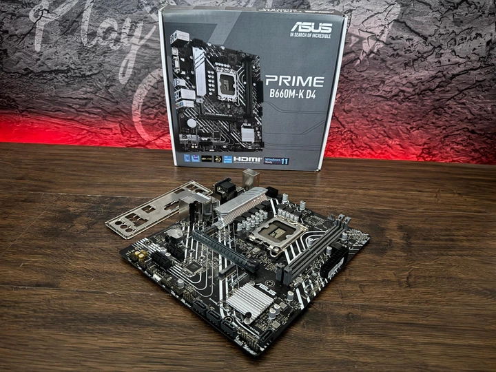 Материнская плата Asus PRIME B660M-K D4 (Socket LGA1700, Intel B660) Б ...