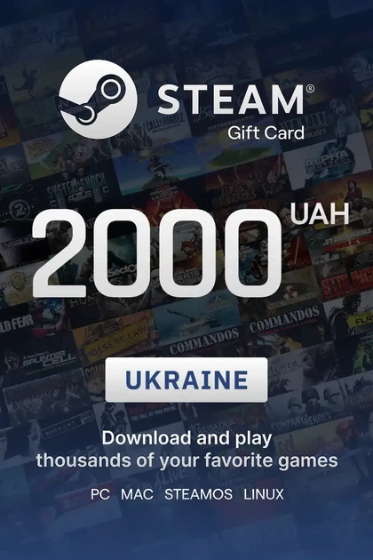 Steam Wallet Gift Card на 2000 UAH-ГРН – фото, отзывы, характеристики в ...