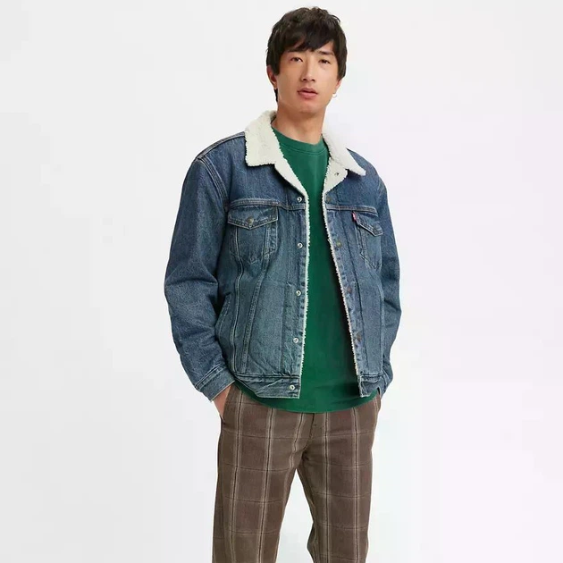 Джинсова куртка Levi's Type III Sherpa Trucker Jacket Color: Television ...