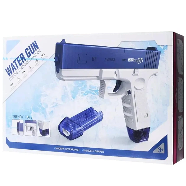 Водяний пістолет електричний Glock water gun заряджання від USB ...