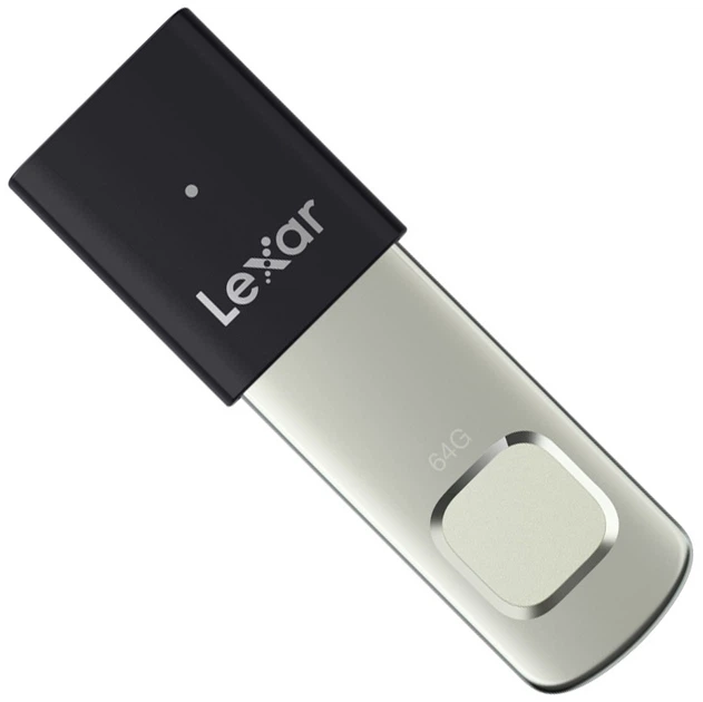 Флеш память Lexar JumpDrive Fingerprint F35 Pro 64GB USB 3.2 Gen1 Black ...
