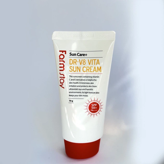 Крем солнцезахисний Farm Stay DR-V8 Vita Sun Cream SPF 50+ PA+++ 70 ml ...