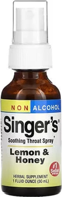 Спрей для горла Singer's Soothing Throat Spray Herbs Etc. бесспиртовой ...