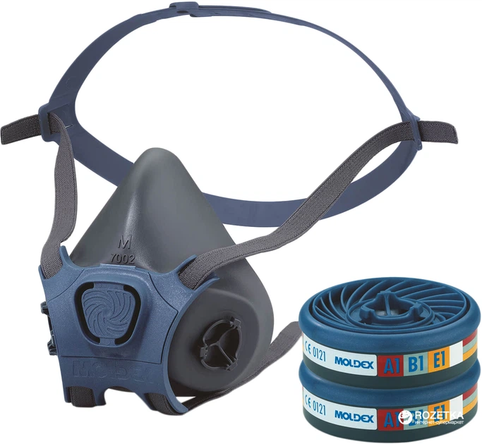 Напівмаска Moldex Series 7002 TPE M + фільтр 9300 A1B1E1 (7002/9300 ...