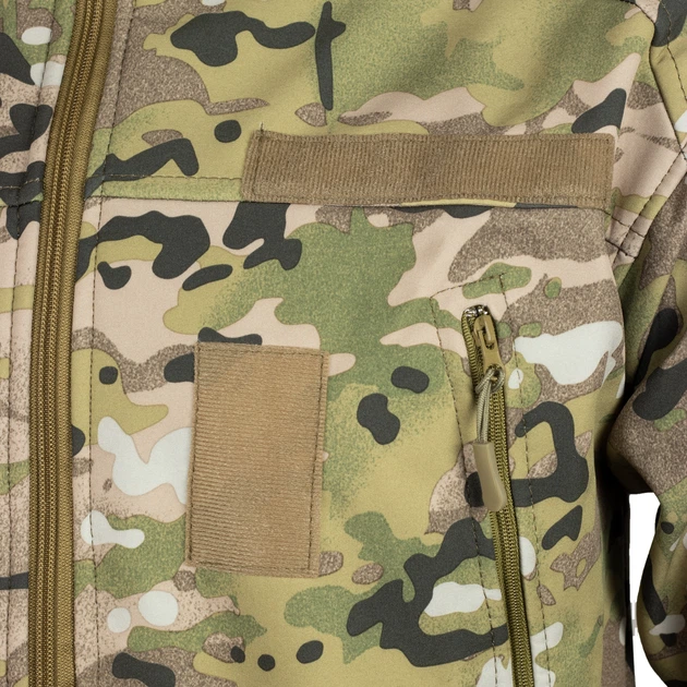 Куртка Vik-Tailor SoftShell з липучками для шевронів Multicam, 56 - Тактичне спорядження | Hunter