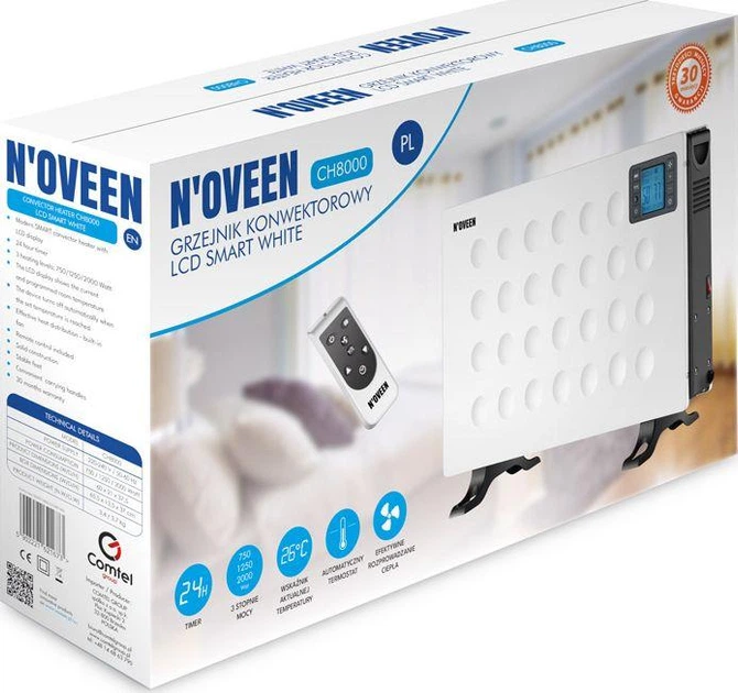 Обігрівач N'oveen CH8000 LCD Smart White – фото, отзывы, характеристики ...
