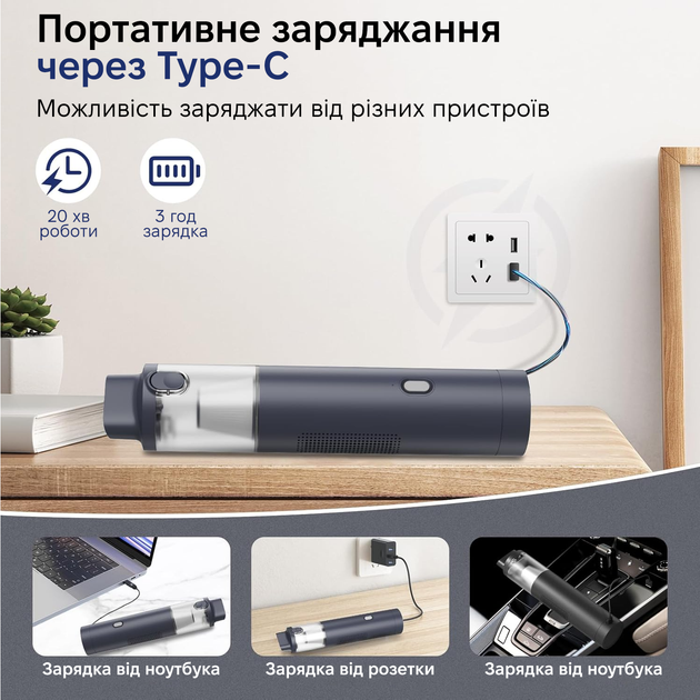 Аккумуляторный пылесос Xiaomi Lydsto H1 Black – фото, отзывы, характеристики в интернет-магазине ...