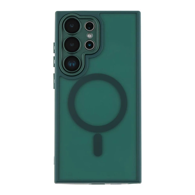 Чохол TPU+PC Magnetic Matte Camera Lens with Magsafe для Samsung Galaxy ...