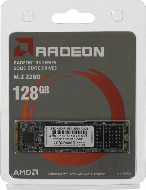 Накопичувач AMD Radeon R3 128GB M.2 2280 (R3MS0128G8) – фото, отзывы ...