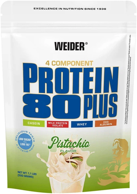 Протеин Weider Protein 80 Plus 500 г Фисташки – фото, отзывы, характеристики в интернет-магазине ...