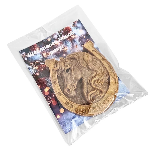 Мило Підкова з конем ручної роботи Bila Lileya на листівці в пакеті ...