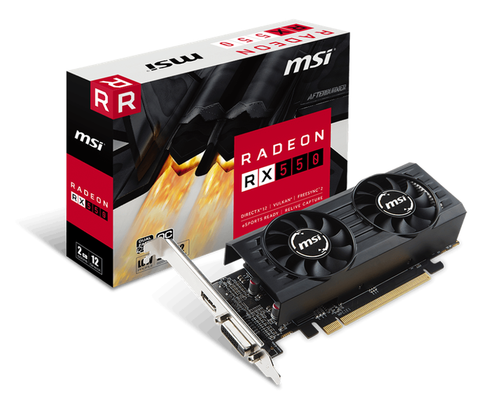 Відеокарта AMD Radeon RX 550 2GB MSI LP OC (RX 550 2GT LP OC) Б/В ...