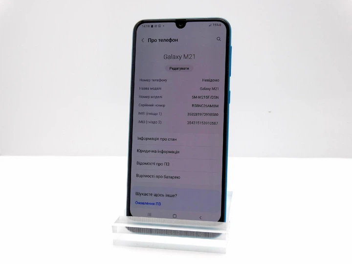 Смартфон Samsung M21 SM-M215F 4/64 NFC (б/в) – фото, відгуки ...