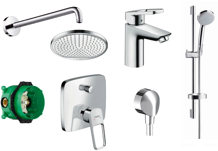 Душевой гарнитур HANSGROHE Logis 71405111 (71100000+27772000+71405000 ...