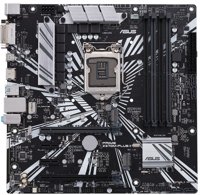 Материнская плата Asus Prime Z370M-Plus II (s1151, Intel Z370, PCI-Ex16 ...